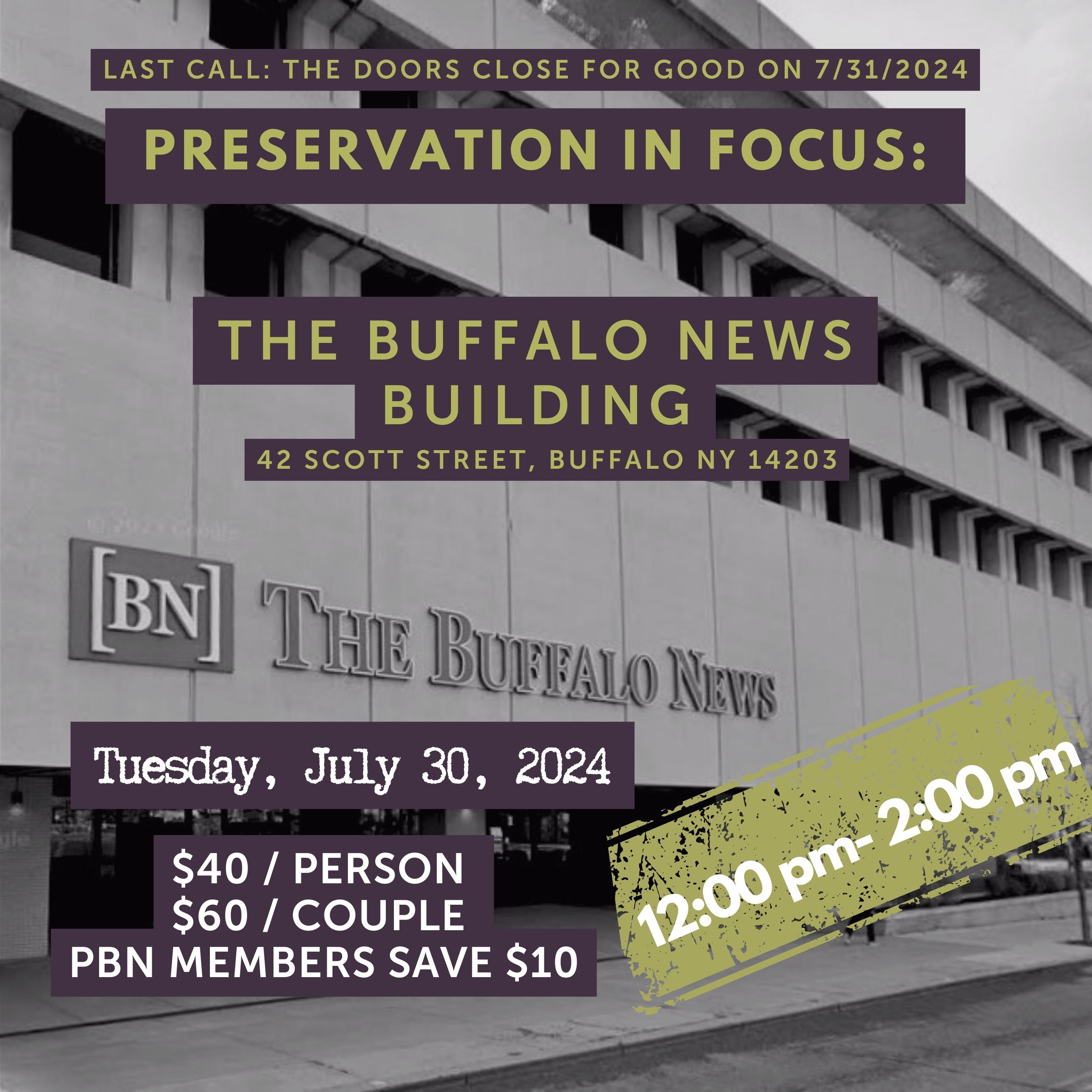 Buffalo News Flyer July 30 – Preservation Buffalo Niagara